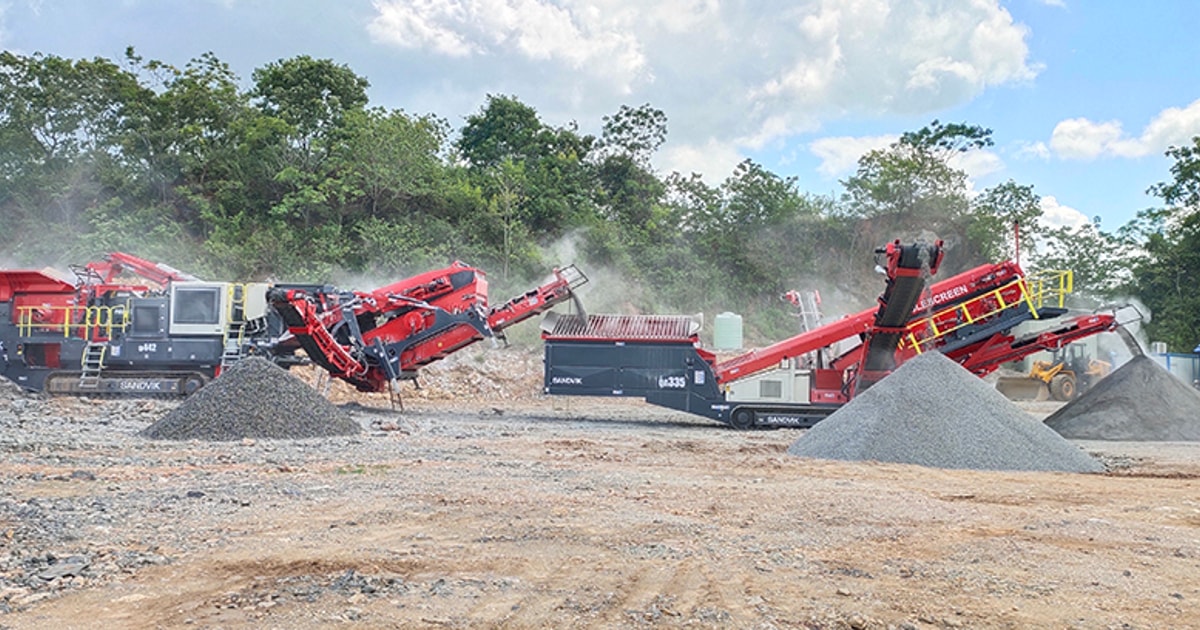 Sandvik mobile crushing and screening solution delivers in China